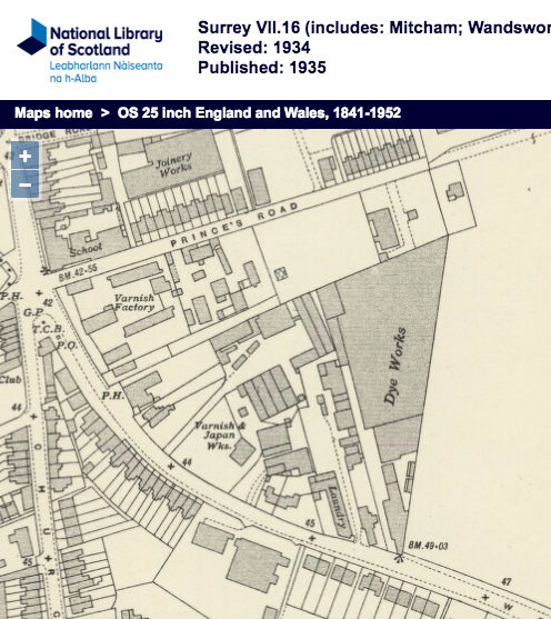 Ranelagh Dye Works, Western Road | Mitcham History Notes