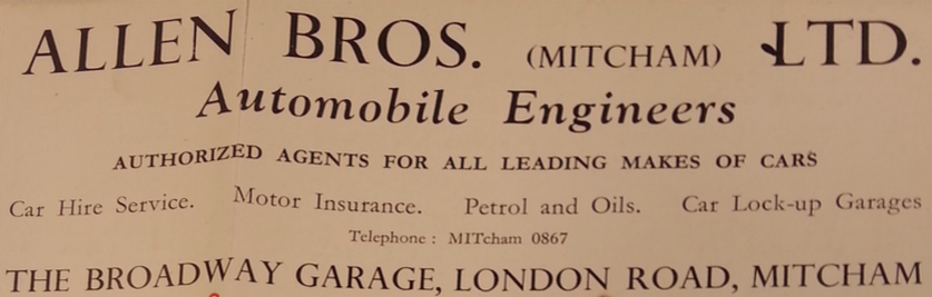 Allen Bros (Mitcham), Ltd. | Mitcham History Notes