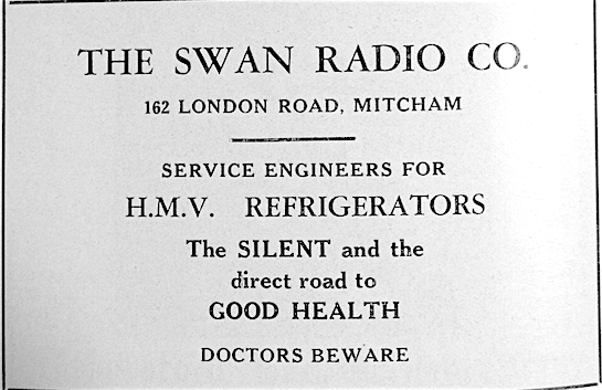 Swan Radio | Mitcham History Notes