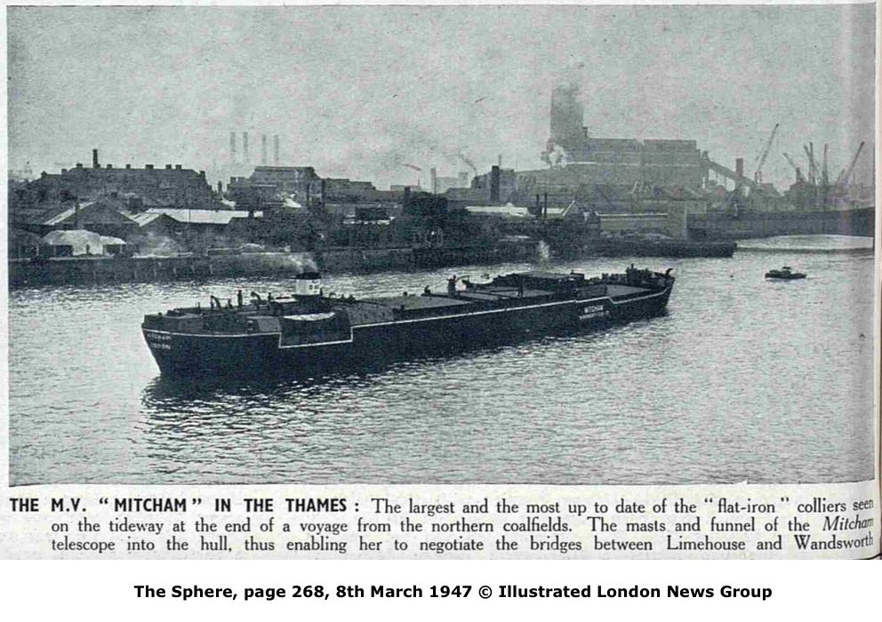 Wandsworth Gas Company’s Coal Ship “Mitcham” | Mitcham History Notes