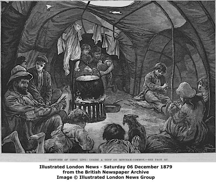 1879 : Gipsy Life on Mitcham Common | Mitcham History Notes