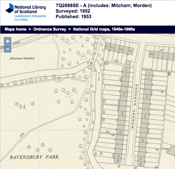 Morden Gardens | Mitcham History Notes