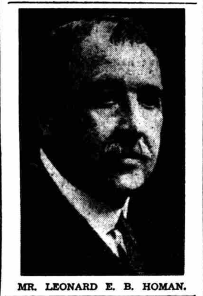 Leonard Elphinston Brunel Homan | Mitcham History Notes